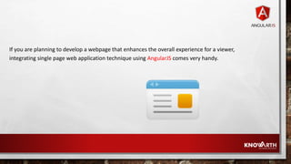 Benefits of developing a Single Page Web Applications using AngularJS | PPT