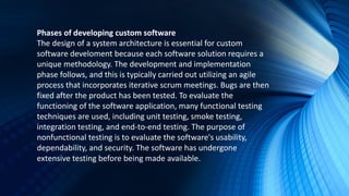Benefits of developing custom software, and how it varies from pre-made software | PDF