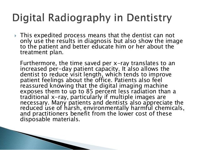 Benefits of Digital Radiography in Dentistry