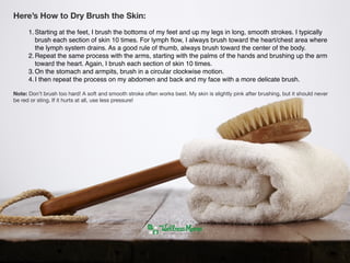 Benefits of Dry Brushing (and How to Do It) | PDF