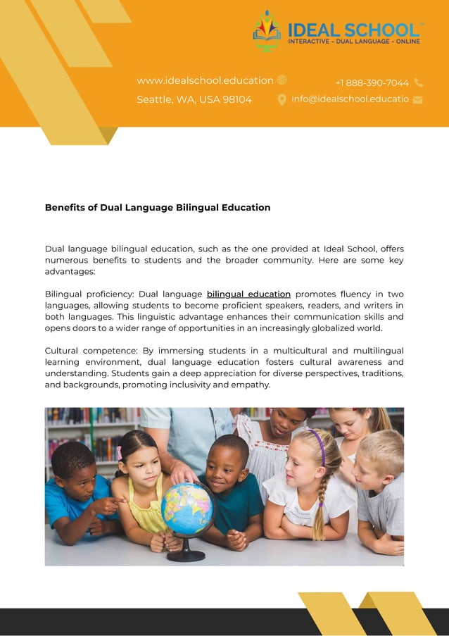 Benefits of Dual Language Bilingual Education | PDF