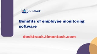 Unlocking Higher Productivity with Employee Monitoring Software | PPT