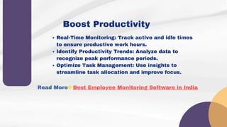Unlocking Higher Productivity with Employee Monitoring Software | PPT