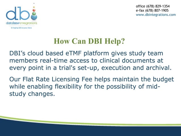 Benefits of an eTMF system | PPT