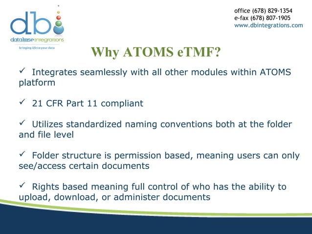 Benefits of an eTMF system | PPT