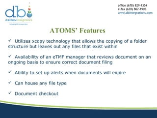 Benefits of an eTMF system | PPT