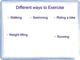 Benefits of exercise | PPT