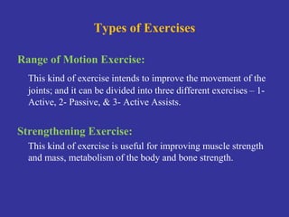 Benefits of exercise | PPTX
