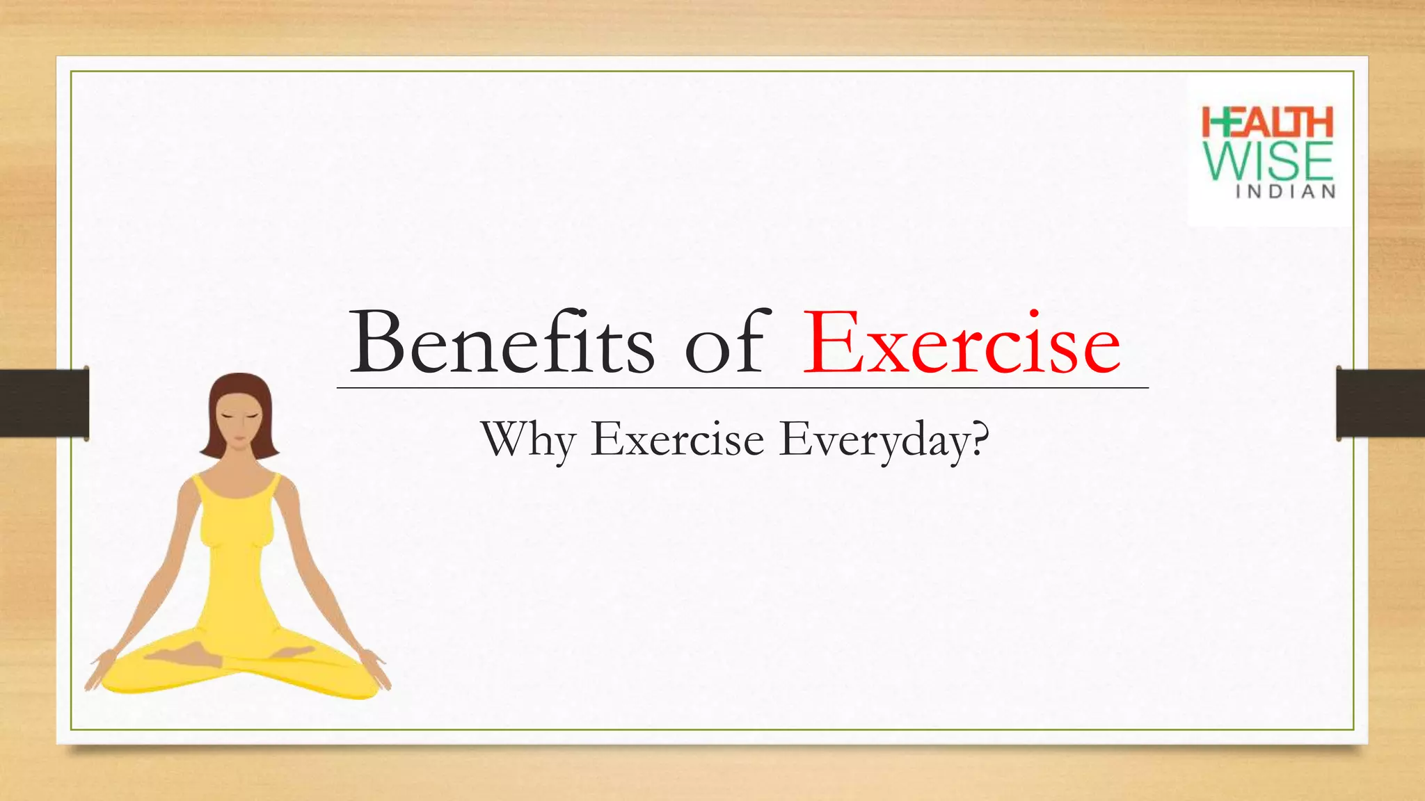 What are the benefits of exercise? | PPTX