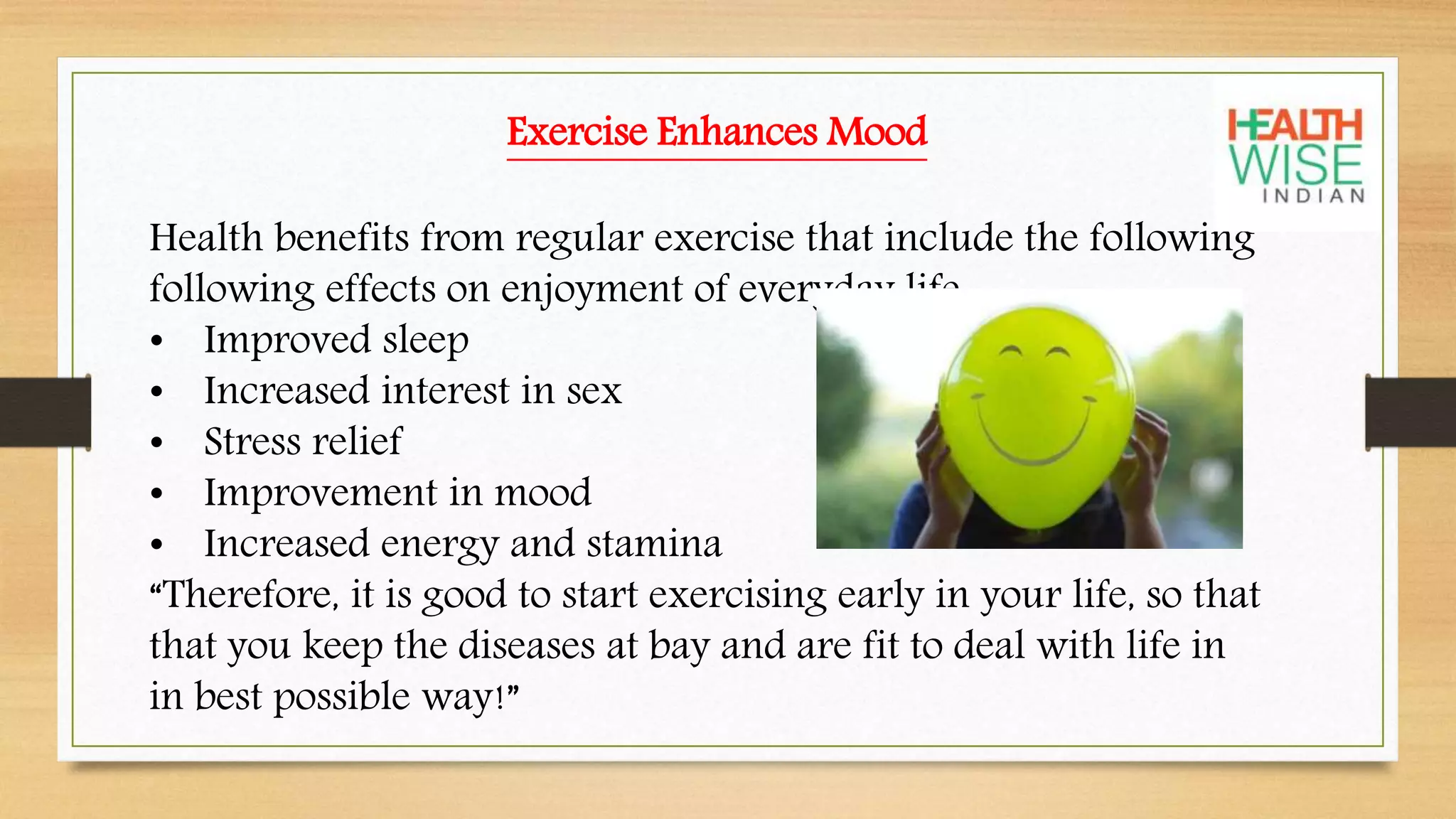 What are the benefits of exercise? | PPTX