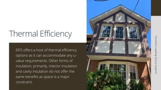 Benefits of Exterior Insulation Finishing System (EIFS) | PDF