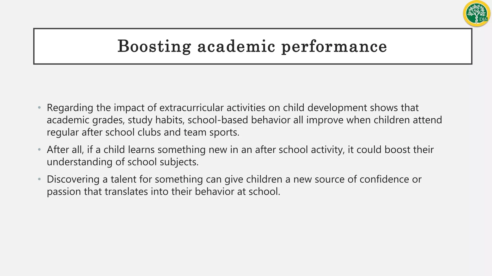 Benefits of Extracurricular Activities | PPTX