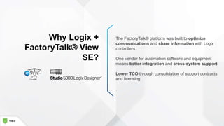 Benefits of FactoryTalk View SE and Logix Controller Integration.PPTX