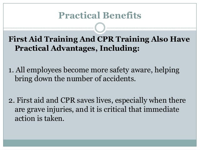 Benefits of First Aid Training