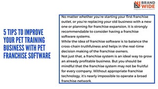 Benefits of franchise software systems for your business | PPT