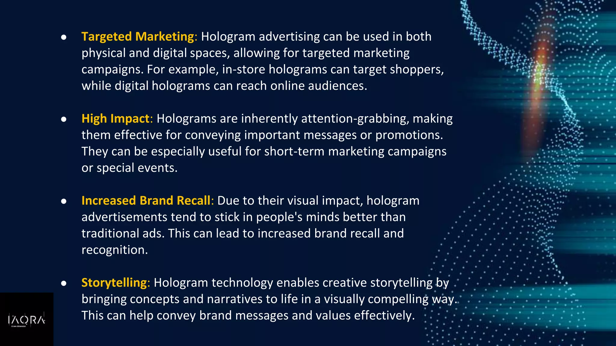 Benefits of Hologram Advertising | PPTX
