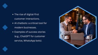 Benefits of Implementing AI Chatbots for Your Business | PPT