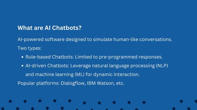 Benefits of Implementing AI Chatbots for Your Business | PPT