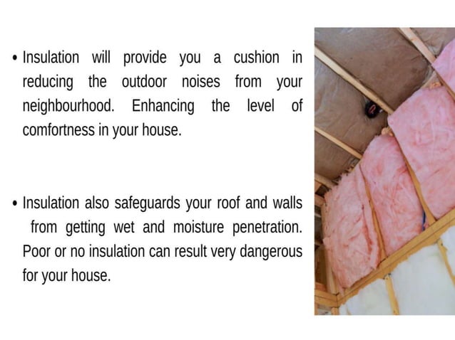 Benefits of installing insulation | PPTX