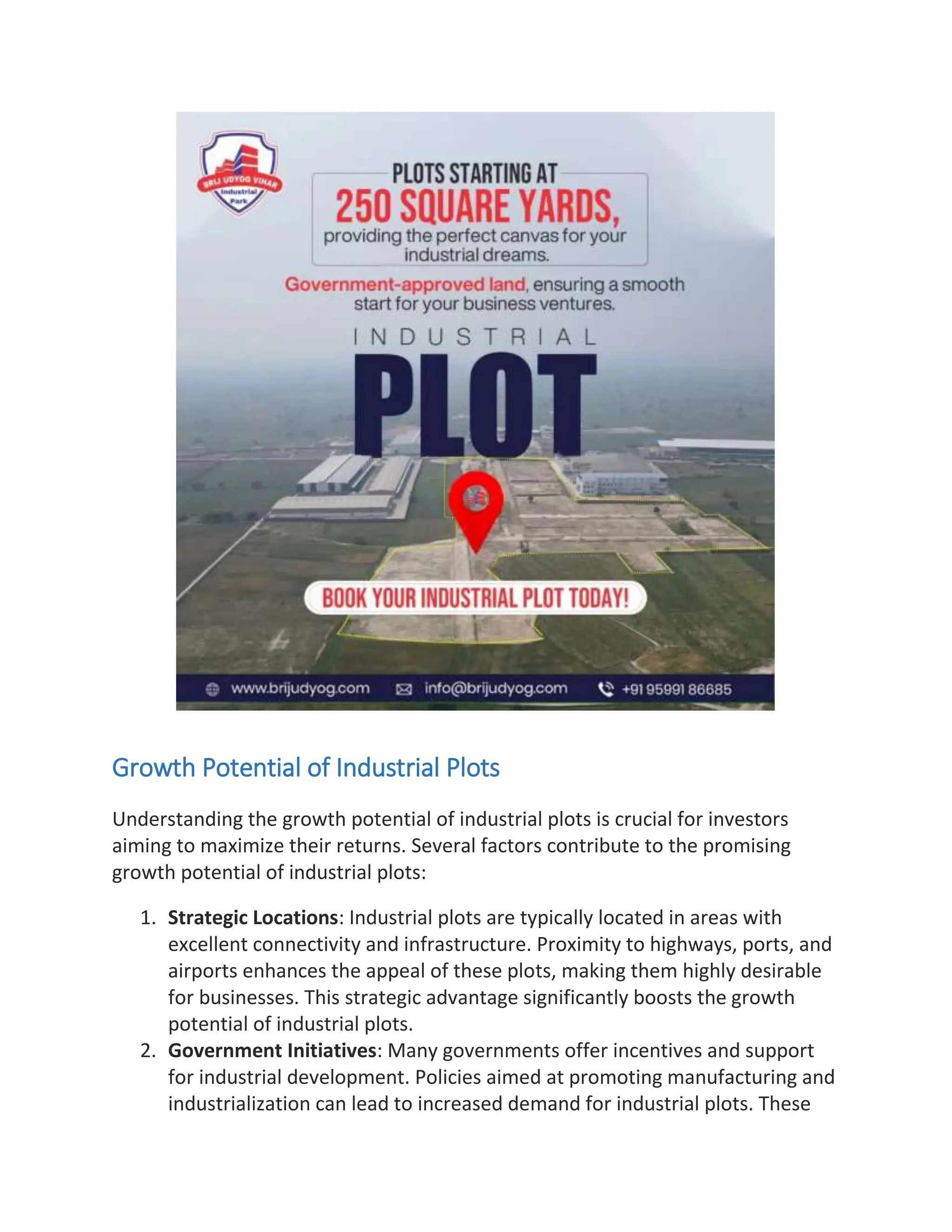 Benefits of Investing in Industrial Plots.docx