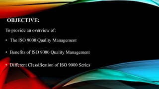 Benefits of ISO 9000 Quality Management & Classification _ Ali Younas.pptx