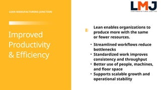 Benefits of Lean Production- Lean Manufacturing Junction | PPTX