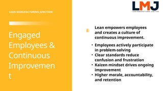 Benefits of Lean Production- Lean Manufacturing Junction | PPTX