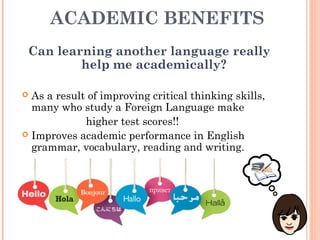 Benefits of learning foreign language | PPT
