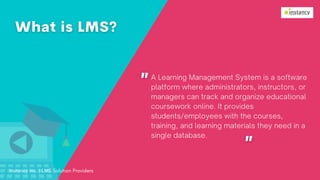 Benefits of Learning Management Systems | PDF