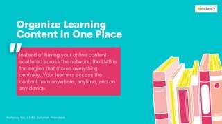 Benefits of Learning Management Systems | PDF