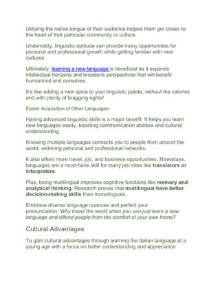 Benefits of Learning the Italian Language at a Young Age.pdf