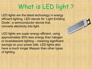 Benefits of led light in human life | PPT