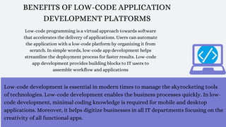 BENEFITS OF LOW-CODE APPLICATION DEVELOPMENT PLATFORMS.pdf