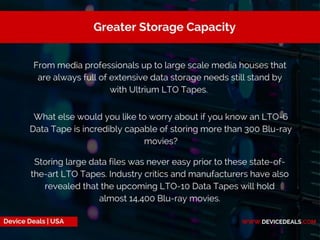 Benefits of lto tapes | PPT