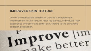 Unlocking the Secret to Radiance: l-lysine benefits for skin before and ...