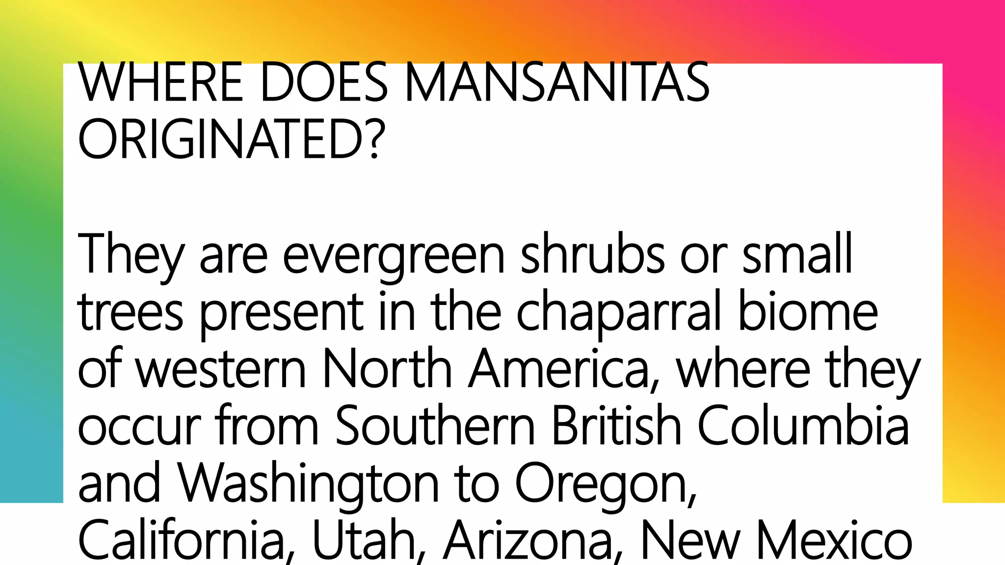 Benefits of mansanitas | PPTX