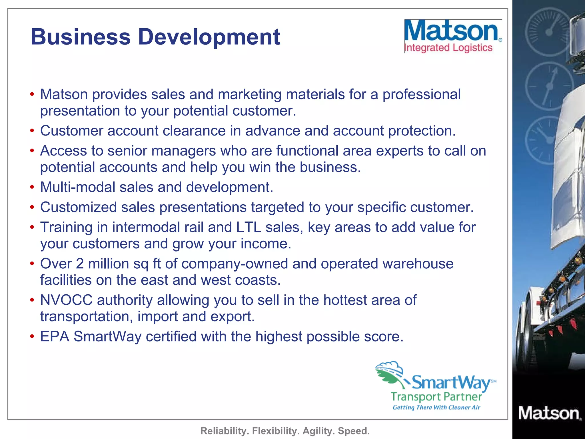 Benefits Of Matson Agency | PPT