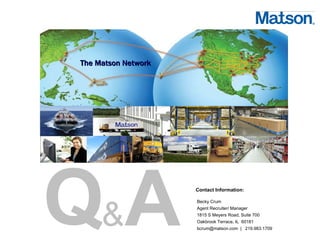 Benefits Of Matson Agency | PPT