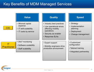 Benefits of MDM managed services | PPT