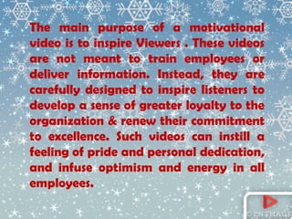 Benefits of motivational videos | PPT