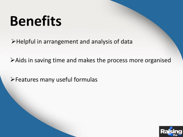 Advantages of Microsoft Excel | PDF | Operating Systems | Computer ...
