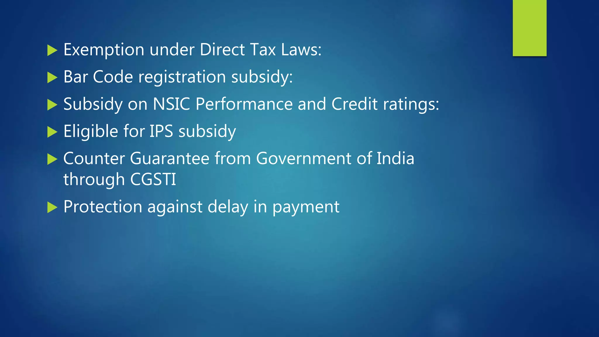 Benefits of msme | PPT