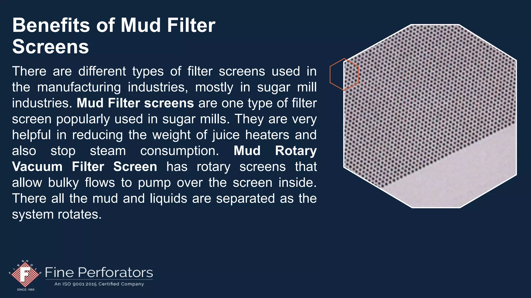 Benefits of Mud Filter Screens | PPTX