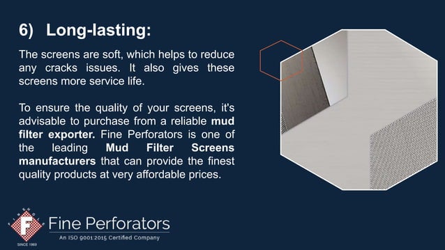 Benefits of Mud Filter Screens | PPTX | Indoor Environmental Quality ...