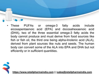 Benefits of omega 3 Fish oil supplements-RetailPharma | PPT