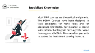 Benefits of pgdm after graduation | PPT