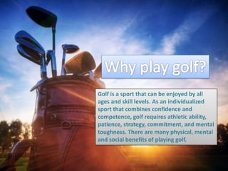 Benefits of Playing Golf | PPTX