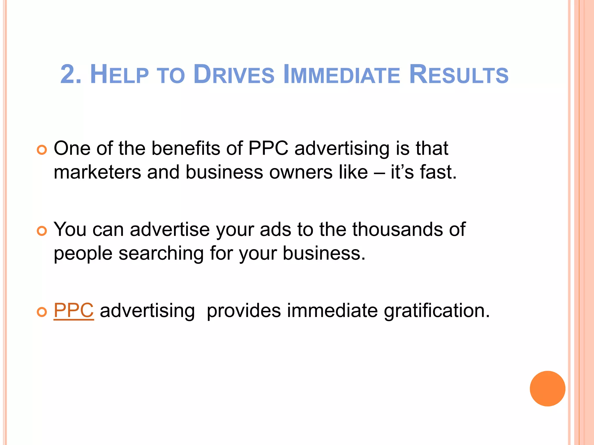 Benefits of PPC Advertising | PPT