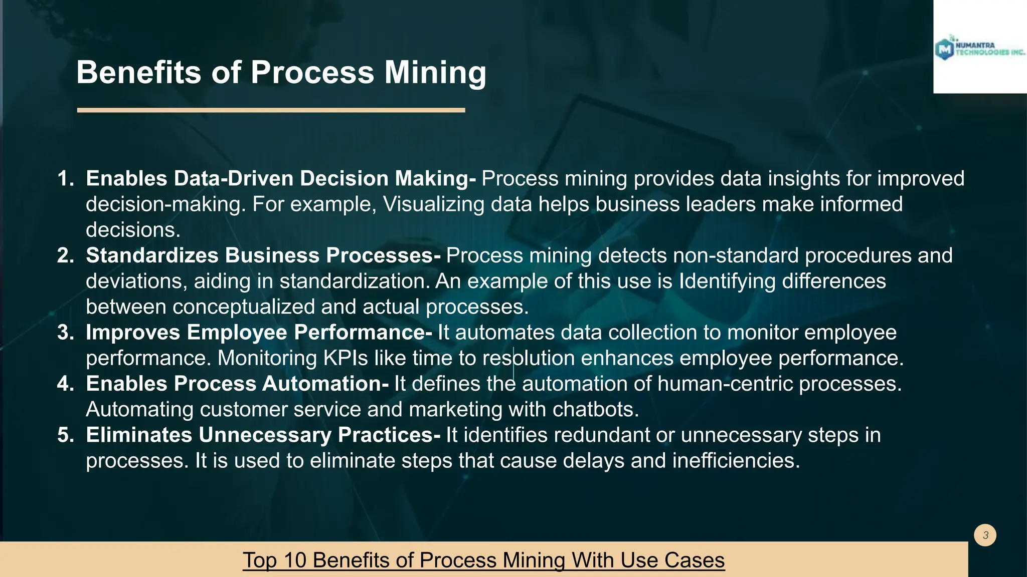 Benefits of Process Mining with Use Cases | PPTX