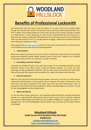 Benefits of professional locksmith | PDF | Home Security | Home & Garden